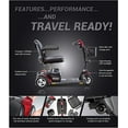 Pride Mobility Go-Go Sport 4-Wheel Scooter for Seniors, S74, Red & Blue ...