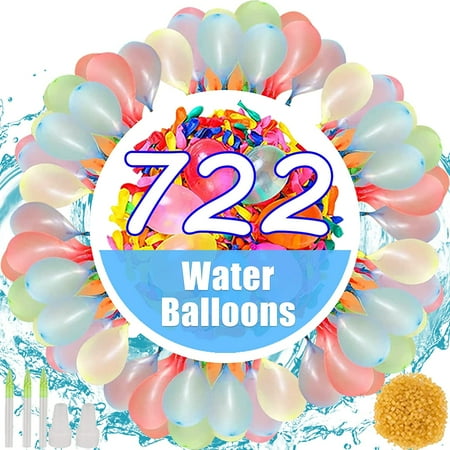 722 PCS Water Balloons Quick Fill Self Sealing for Summer Water ...