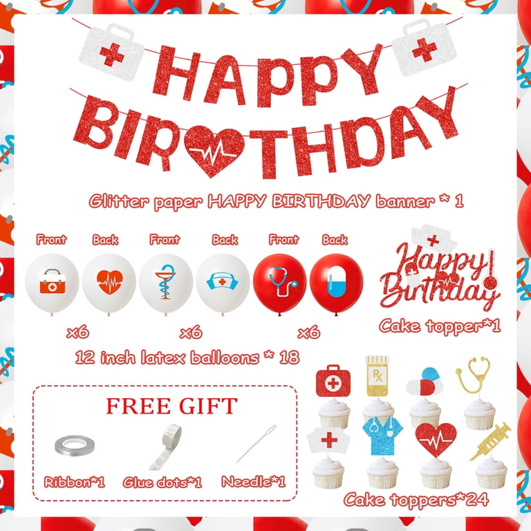 Medical Party Balloons Kara's Party Ideas Doctor + Nurse Themed