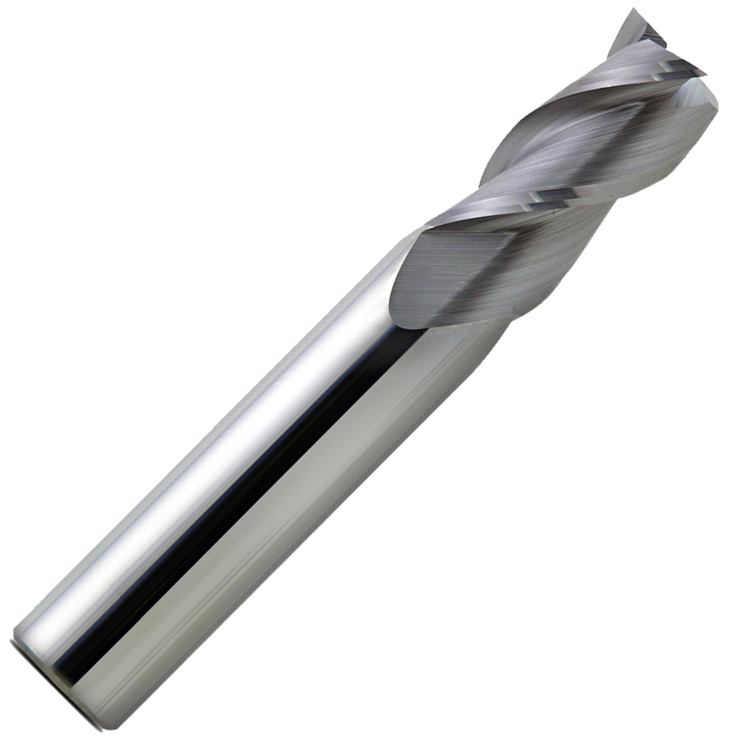 1/8" 3 Flute Single End Carbide End Mill 40° Degree Helix Stub .250 ...