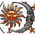 Celestial Large Metal Sun Moon Star Wall Hanging Art Sculpture for ...