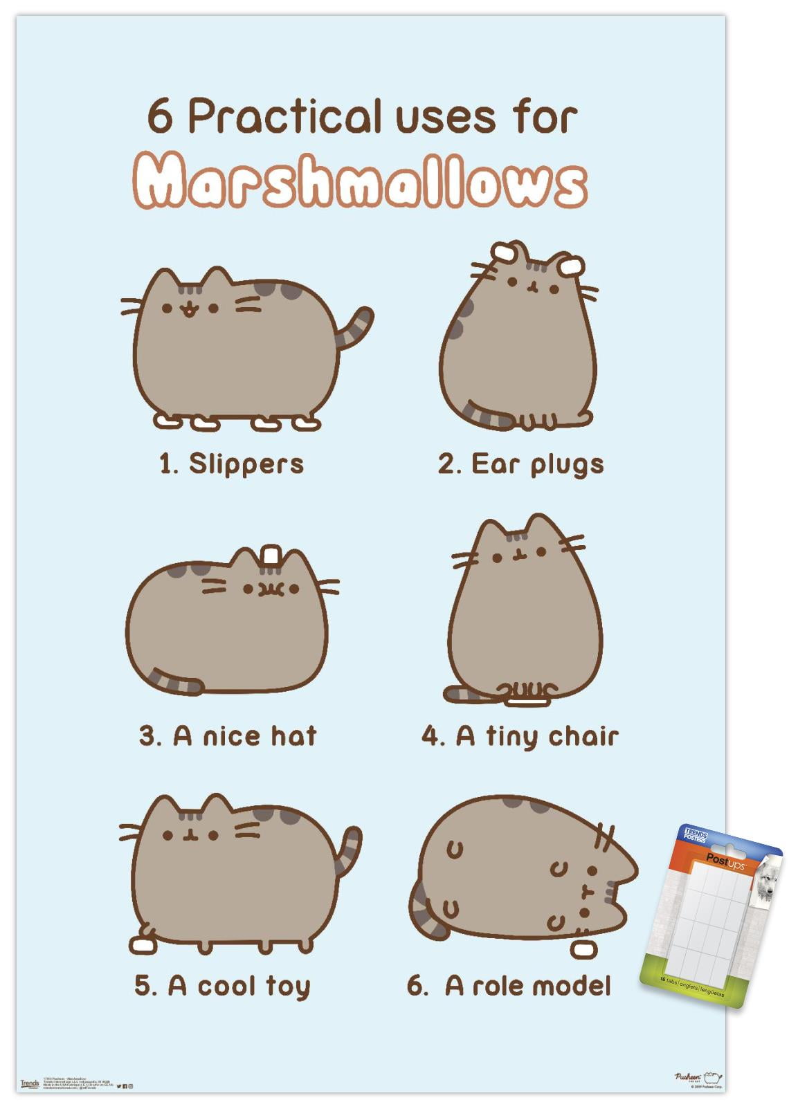 Pusheen - Marshmallow Wall Poster, 22.375" x 34" - Walmart.com