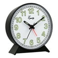 Equity, Alarm Clock, 14077, Black analog with luminous glow - Walmart.com