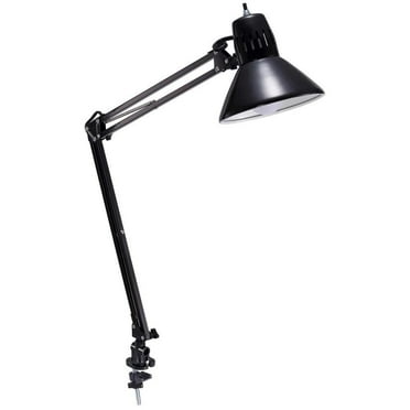 Metal Swing Arm Desk Lamp, Interchangeable Base Or Clamp, Classic ...