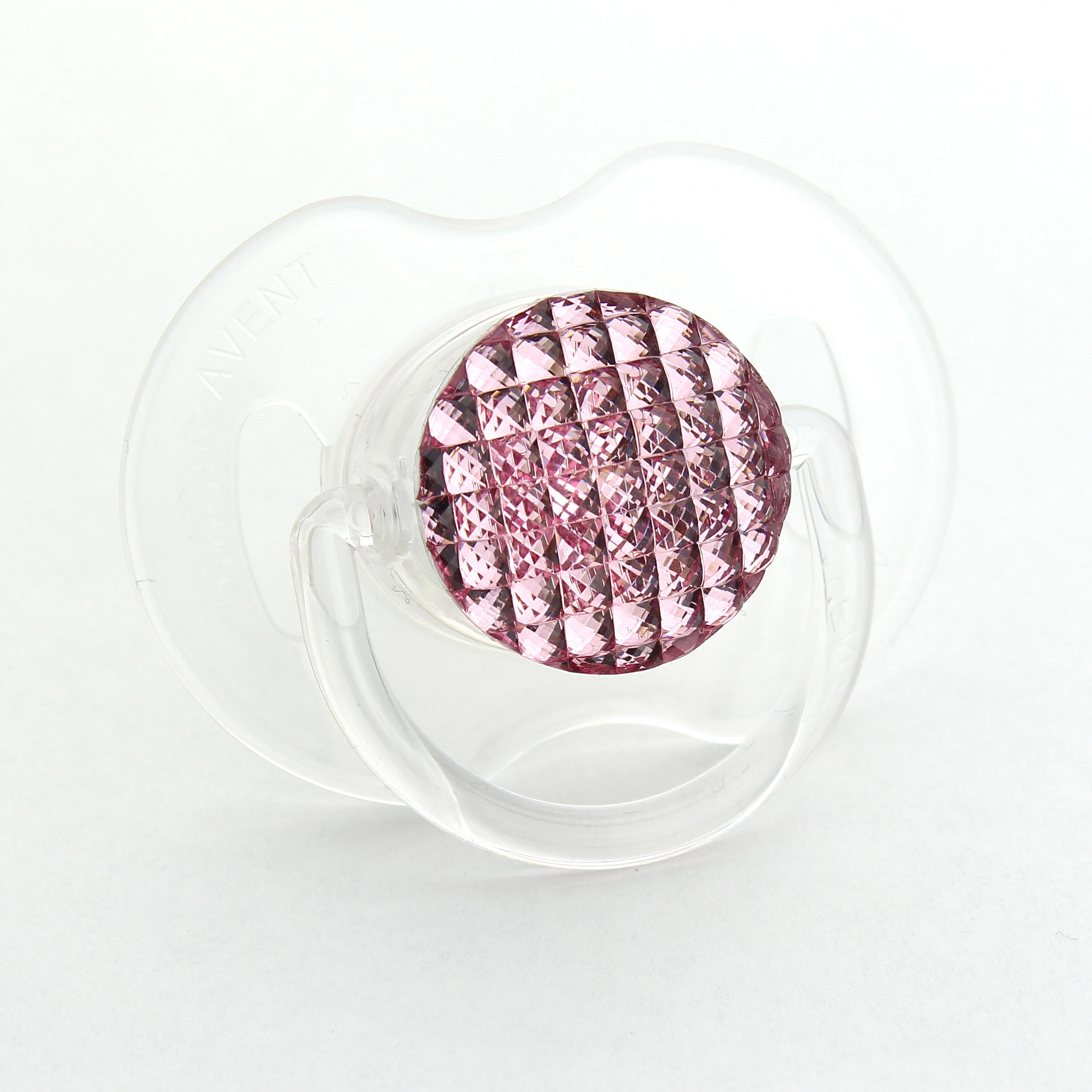 Quilted Crystal Bling Pacifier, Pink Shades - Walmart.com