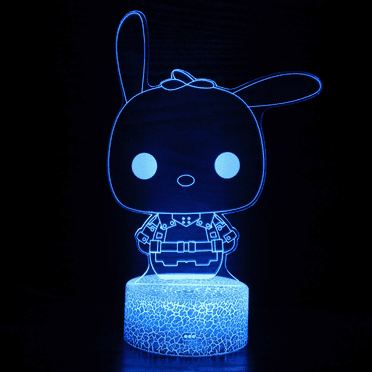 3D Gamepad Night Light, Game Console Illusion Lamp With Remote + Touch ...