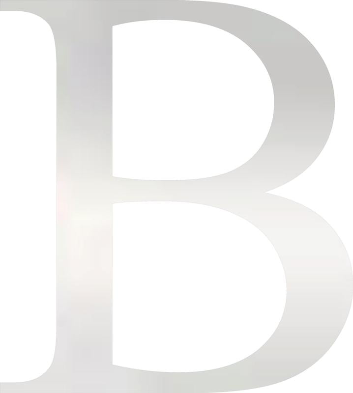 Acrylic Letter B Times, 3'' Tall Clear Laser Cut Acrylic Letters ...