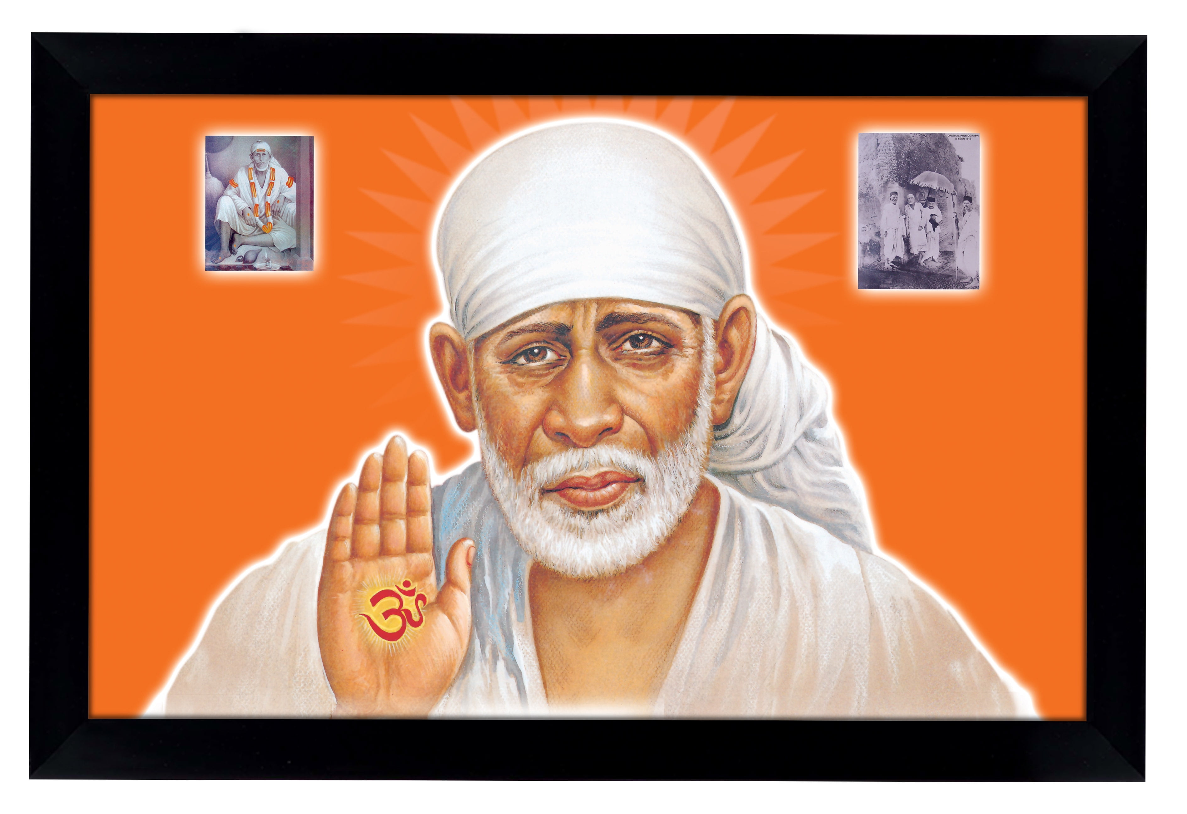 IBA Indianbeautifulart Elegant And Religious God Photo Frame Sai Baba ...