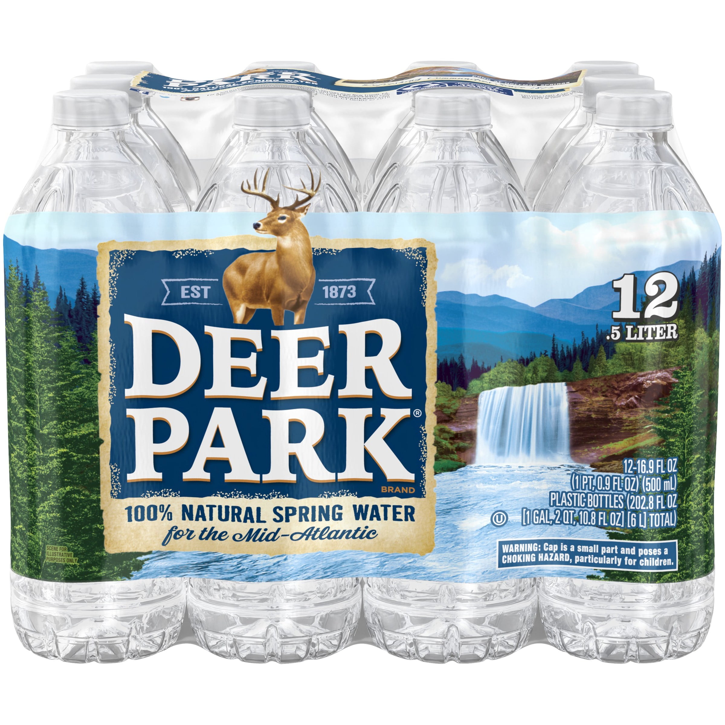 Deer Park Natural Spring Water, 16.9 Fl. Oz., 12 Count - Walmart.com