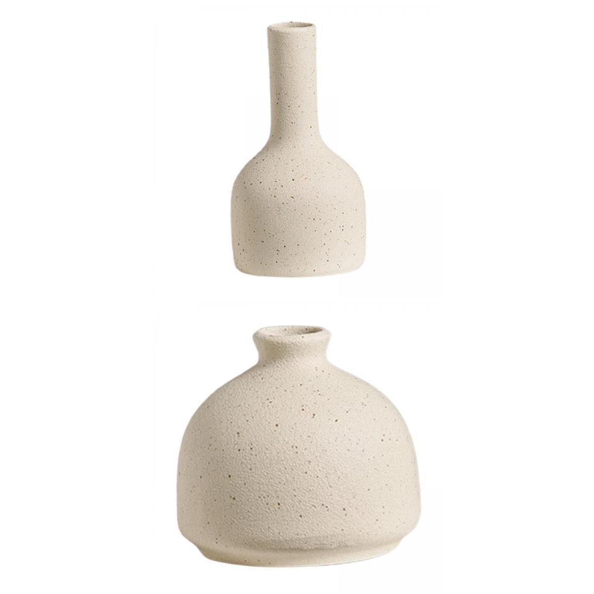 Click here for Lipstore 2pcs Nordic Ceramic Vase Home Decor Sculp... prices