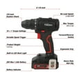 Free Shipping! Hyper Tough 20V Max Cordless Drill Driver with 3/8-Inch Keyless Chuck and 18+1 ...