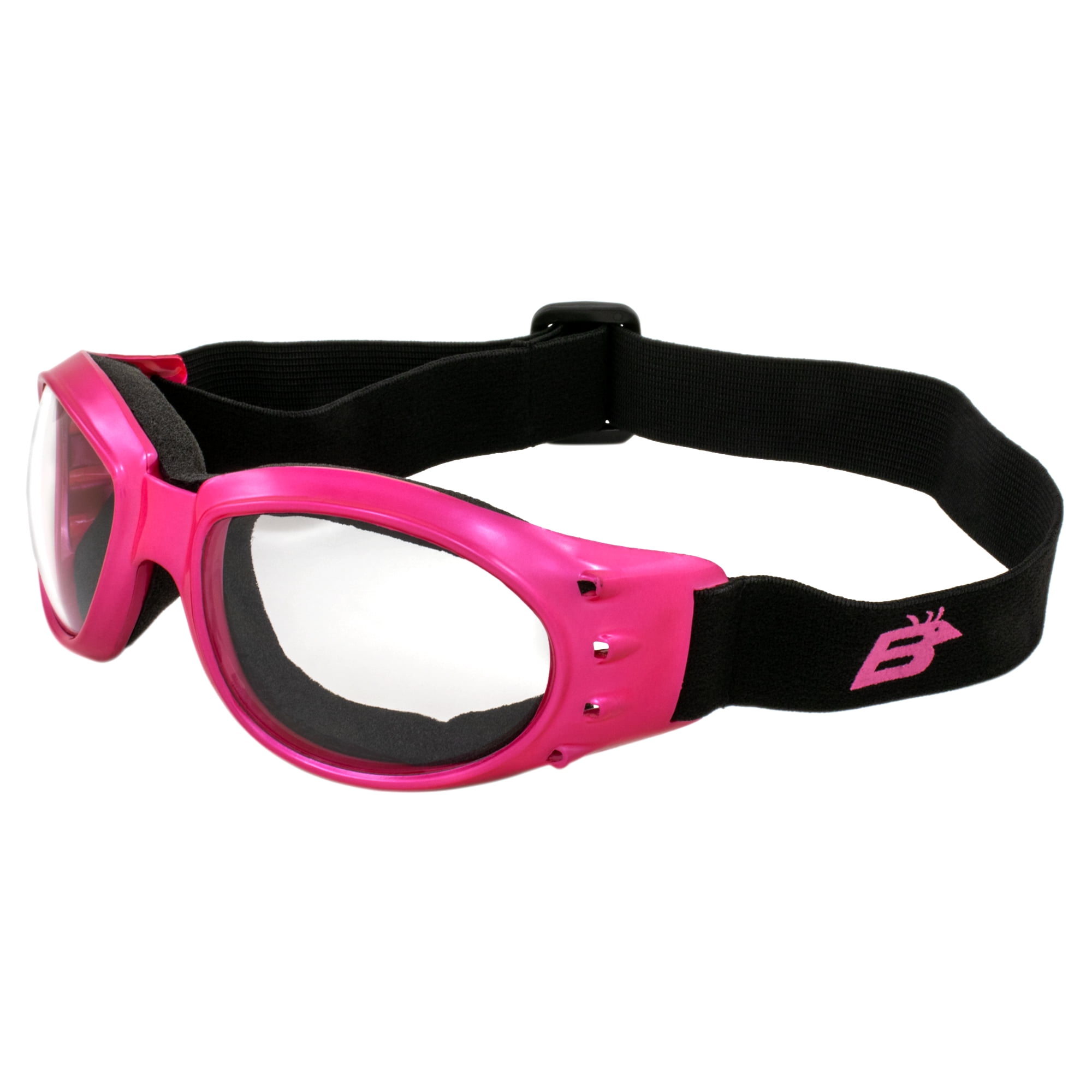Birdz Eyewear Eagle Padded Anti Fog Womens Motorcycle Goggles Pink ...