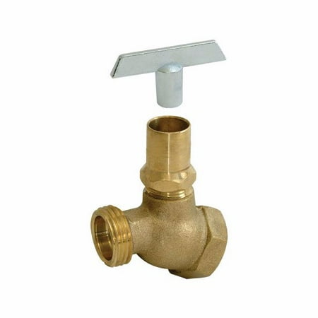 EZ-FLO, Brass 20213 Female Loose Key Hose Bibb, FIP x 1/2 inch MHT, 1/2 ...