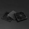 6 pieces black cooling fan filter 80mm square plastic shell fan filter ...