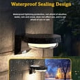 Solar Curved Wall Lamp Outdoor Motion Sensor Porch Lights Solar ...
