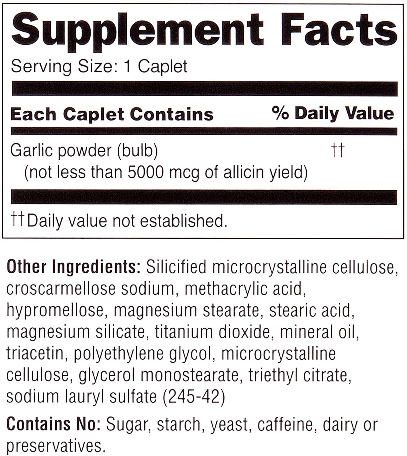 Garlique Caplets 30 Tablets (Pack of 2)