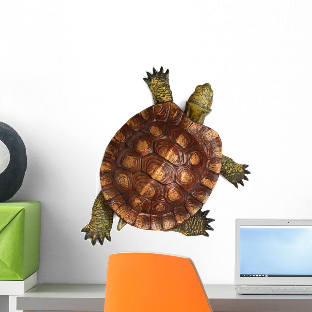 Wooden Turtle Wall Decal Sticker, Wallmonkeys Peel & Stick Vinyl ...