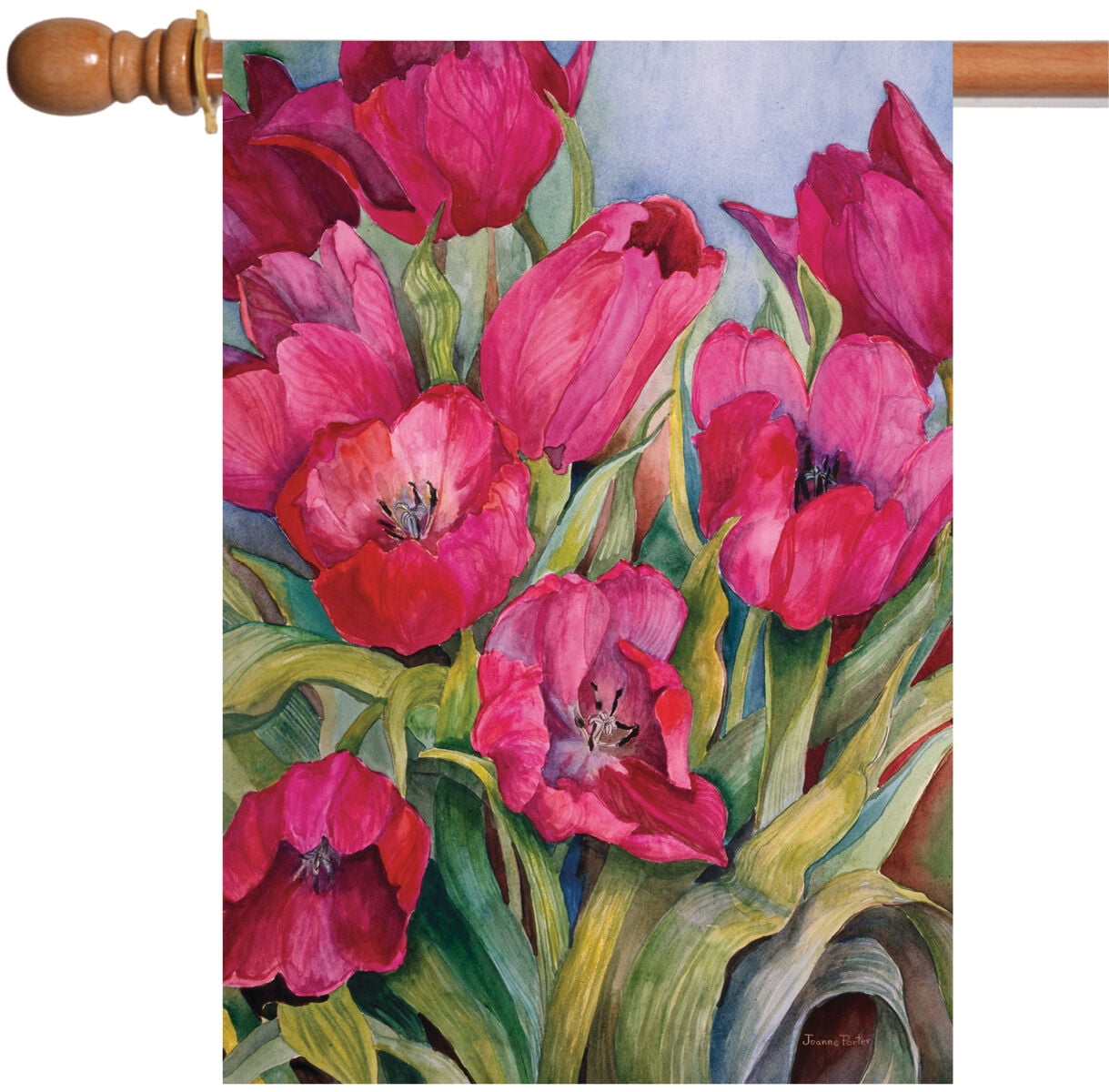 Red Tulips 28x40 Colorful Spring Summer Flower House Flag - Walmart.com