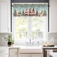 Christmas Tree Gnomes Kitchen Curtains Valances and Tiers Set of 3 ...