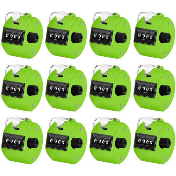 12 Pieces Manual Counting Counter, Manual Mechanical Handheld Pitch ...