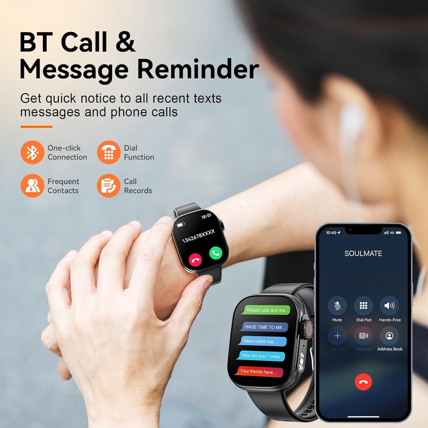 Fruit intelligence Smart Watch for Men Women, 2.01 India | Ubuy