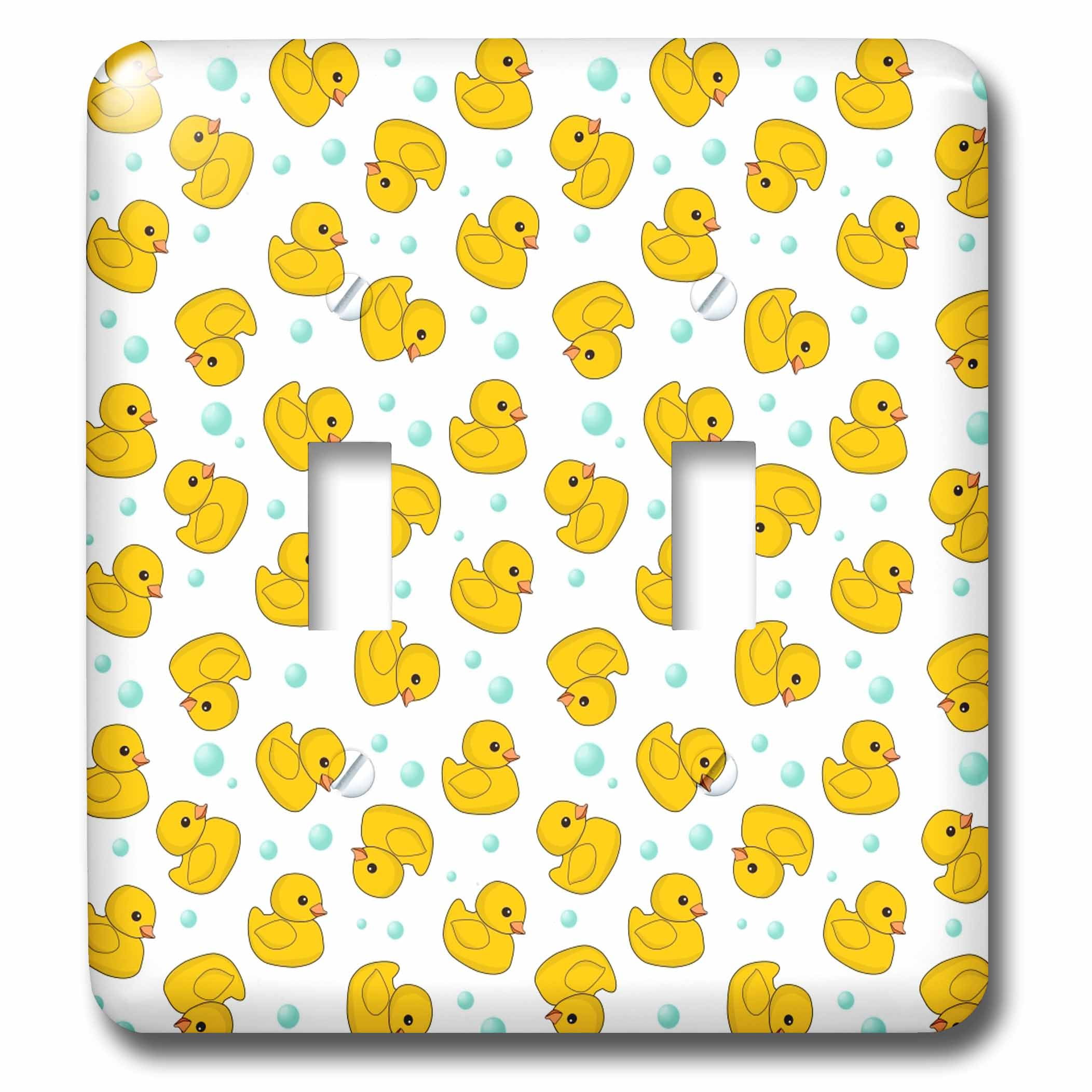 3drose Cute Rubber Duck Pattern Yellow Ducks Kawaii Ducky Duckie Duckies And Soap Bubbles