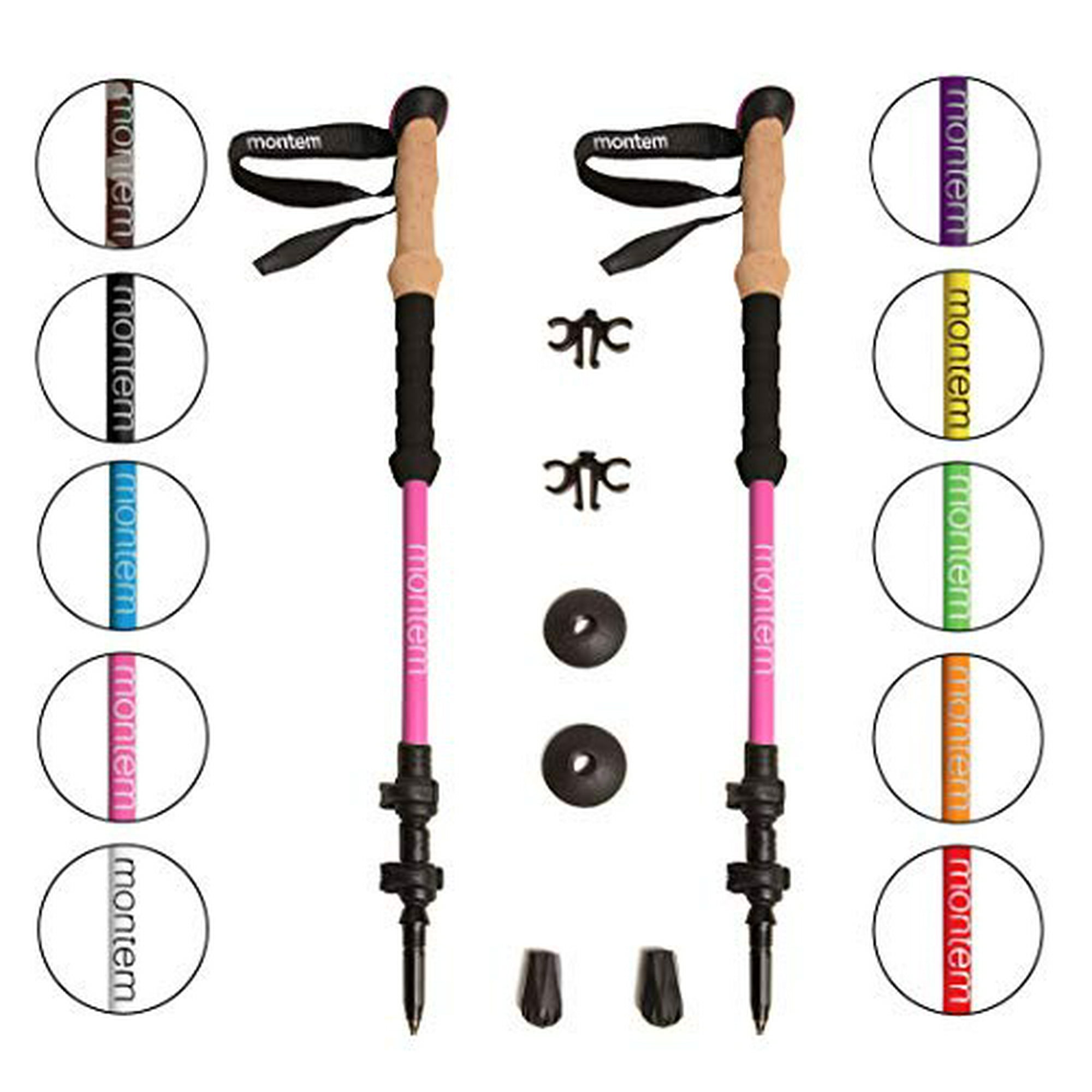 Click here for Montem Ultra Strong Trekking Poles  Pink (Matte)... prices
