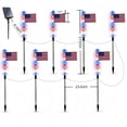 4 PCS Solar Decorative Lights LED Outdoor Solar Lights America Flag ...
