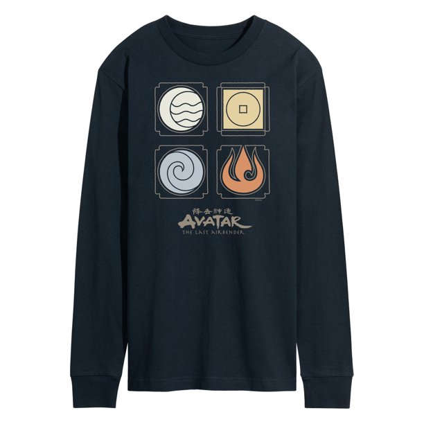 Avatar: The Last Airbender - Nations Symbols - Men's Long Sleeve T ...