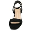 "Dream Pairs Women's Open Toe Ankle Strap Low Block Chunky Heels Sandals Party Dress Pumps Shoes ...