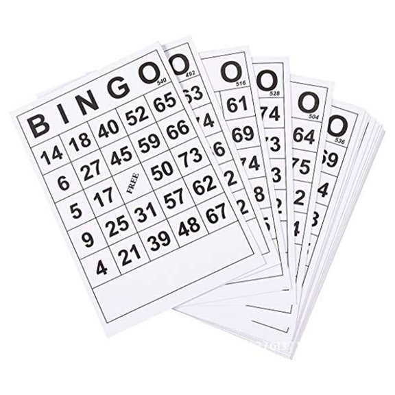American Games Disposable Bingo Cards - 2 Cards/Sheet, 10 Sheets/Book ...