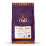 Decaffeinated Ethiopia Sidamo Coffee | USDA Organic | Fairtrade | Medium Roast | Whole Bean | 12 ...