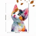 Cute Kitten Portrait Canvas Print Wall Art for Living Room Bedroom ...