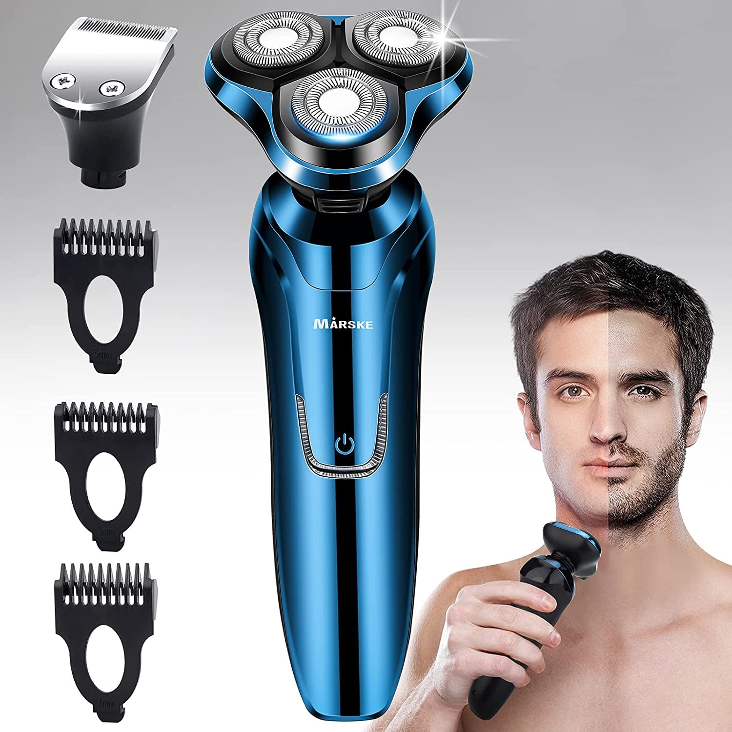Electric Razor for Men, Mens Electric Shavers, Dry Wet Waterproof ...