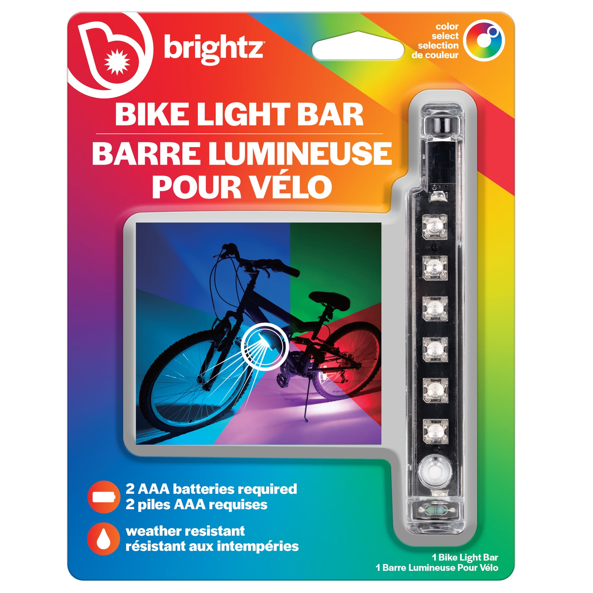 Click here for Brightz Bike Light Bar Color Select Frame Light prices