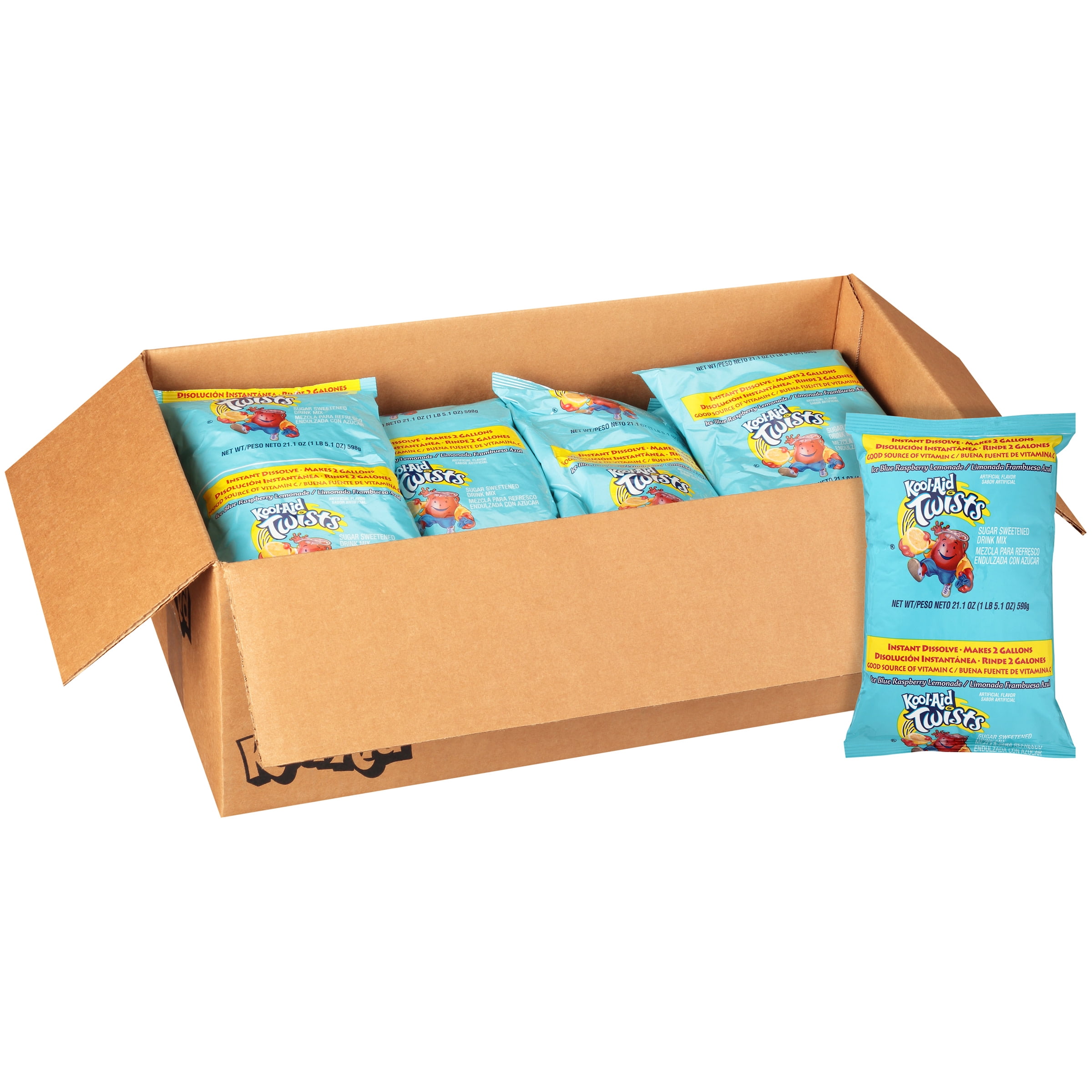 KOOL-AID Blue Raspberry Lemonade Powdered Drink Mix, 21.1 oz. Pouch ...