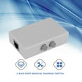 Mini 2 Port Rj45 Rj 45 Network Switch Ethernet Box Switcher Dual Way Manual Sharing Adapter Hub