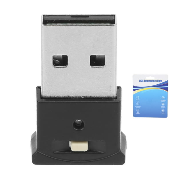 Luz ambiental LED USB 8 colores RGB cambio dinámico brillo ajustable Mini Lámpara decorativa ...