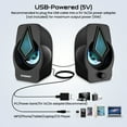 ELEGIANT SR600 USB 20 Channel Computer Speakers with 2 Mini Speakers ...