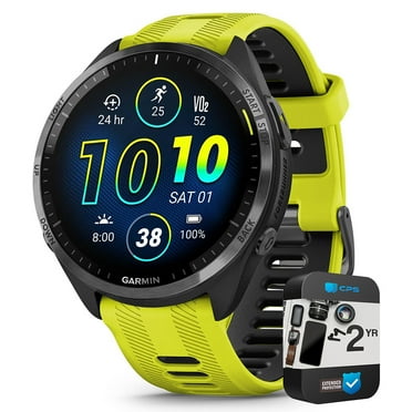Garmin 010-02810-02 Forerunner 265 GPS Smartwatch Aqua/Black Bundle ...