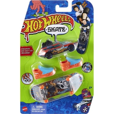 Hot Wheels Skate Neon Bones Tony Hawk Fingerboard with Removable Skate ...