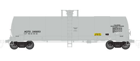 Atlas 50002386 N ACFX ACF 17,360-Gallon Chlorine Tank Car #240053 ...
