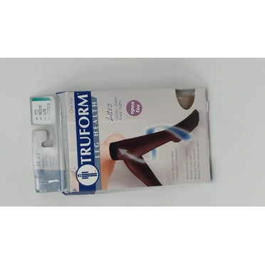 Truform Stockings, Knee High, Open Toe: 15-20 mmHg, Black, Large ...