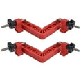 Red Woodworking Corner Fixture for Precise Splicing, 2-Piece Set 90° L ...