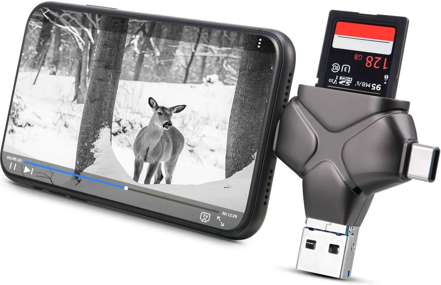 Trail Camera Viewer SD Card Reader Compatible with iPhone, iPad ...
