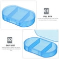 7 Pcs Pill Box Pills Case Compact Medicine Travel Accessories Container ...