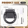 3. 2Pcs Horse Hitching Rings, Quick-Fit Steel Fastening Clamps for Barn ...