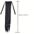 20-Inch Braided Hair Wigs - Straight Hair Boxer Braid Ponytail for Men ...