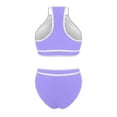 Clearance And Promo Hawaiian Tropical Print Swimsuits For Women Two Piece Cami Bra Ruffled