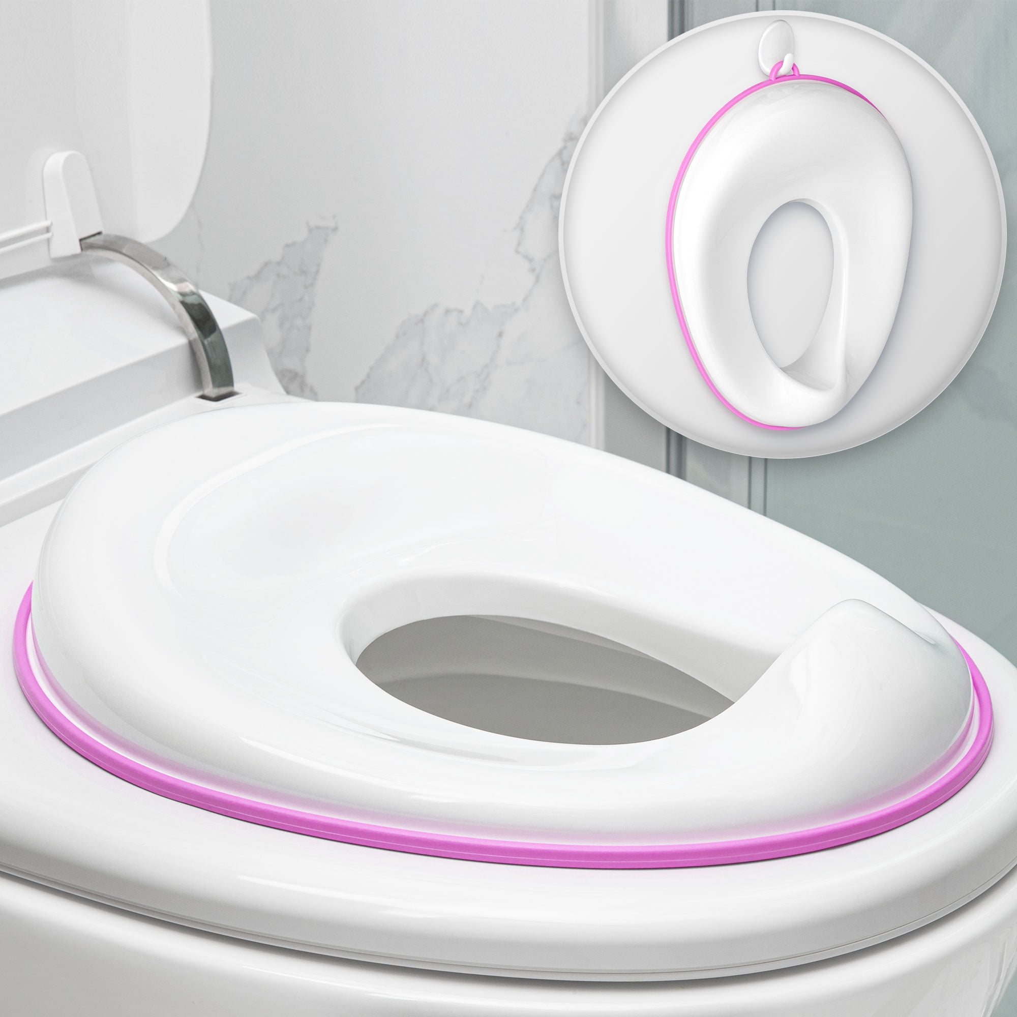 Potty Training Seat W/ Splash Guard, Toddler Safe-Potty Seat by ...